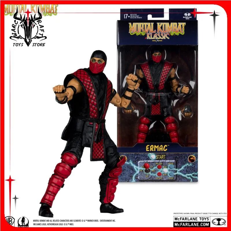 Фигурки 7 дюймов Mortal Kombat Джонни Кейдж и Эрмак, McFarlane Toys