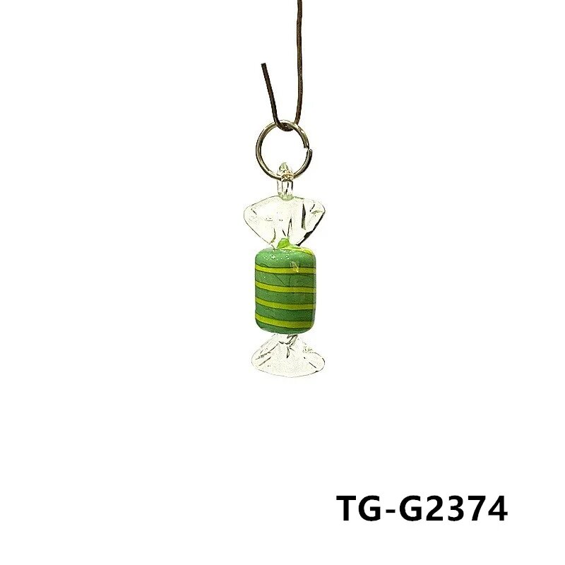 2 шт. стеклянные подвески JSSMTLP цветные Зеленый, TG-G2374