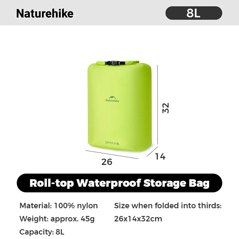 Гермомешок Naturehike 4л/8л/12л/20л Зеленый, Yellow-8L