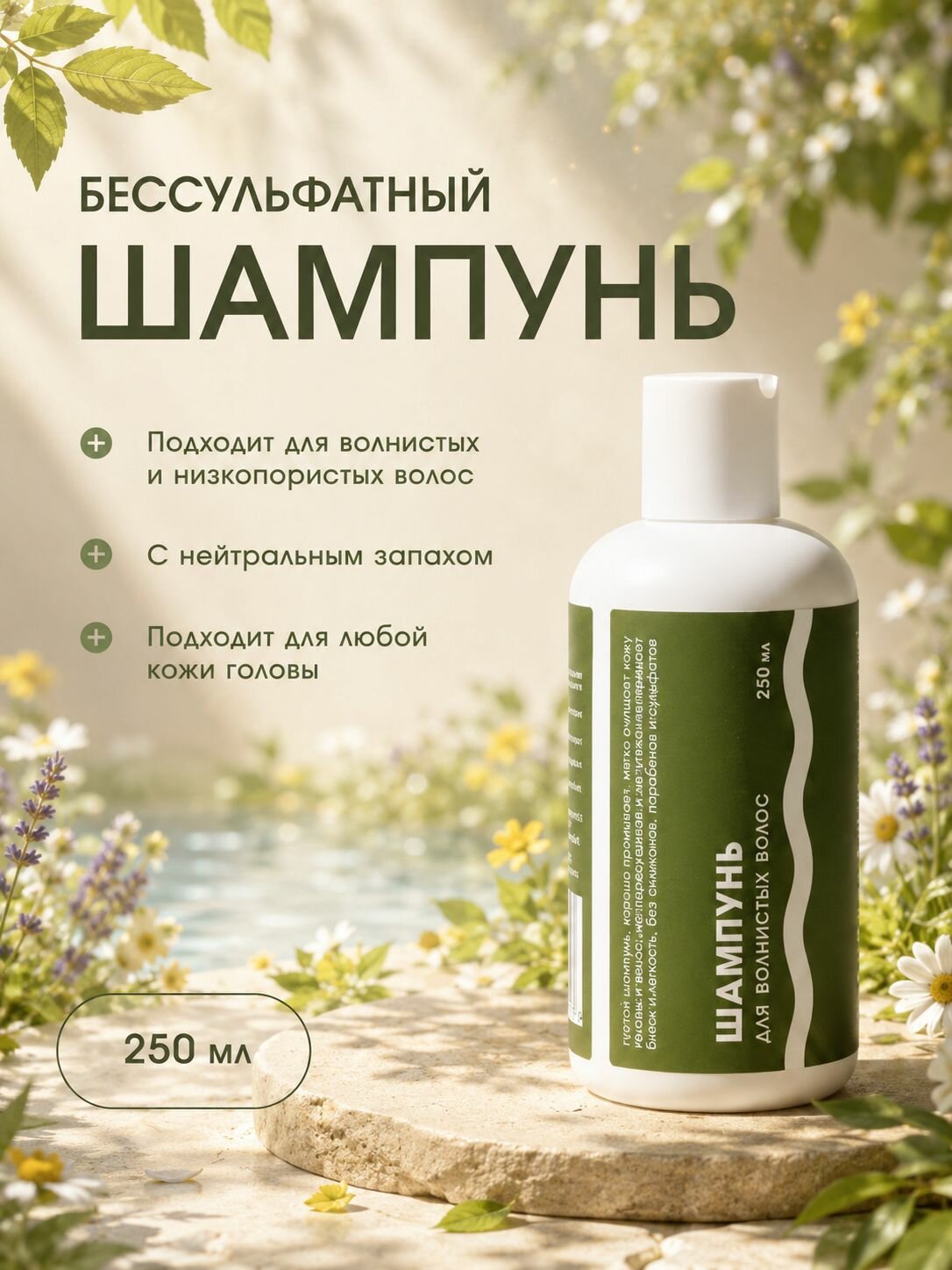 Шампунь для кудрявых волос Да, кудри!