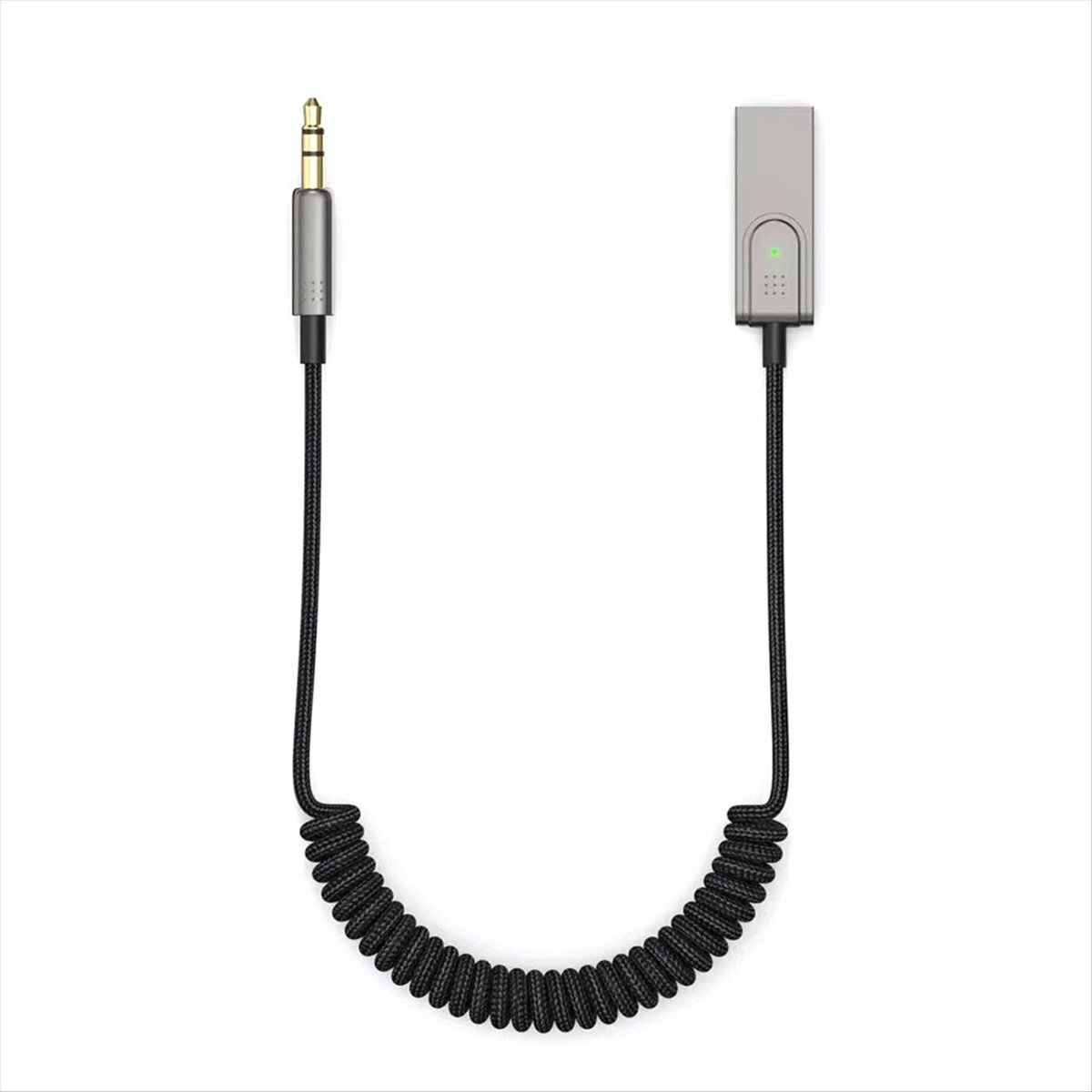 Автомобильный Адаптер Bluetooth 5.1 AUX С Кабелем-Донглом USB На Разъем 3,5 Мм