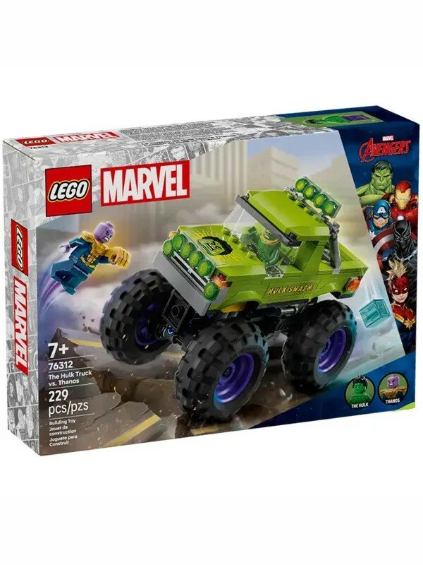 Конструктор Lego "Super Heroes", внедорожник Халка против Таноса, 76312