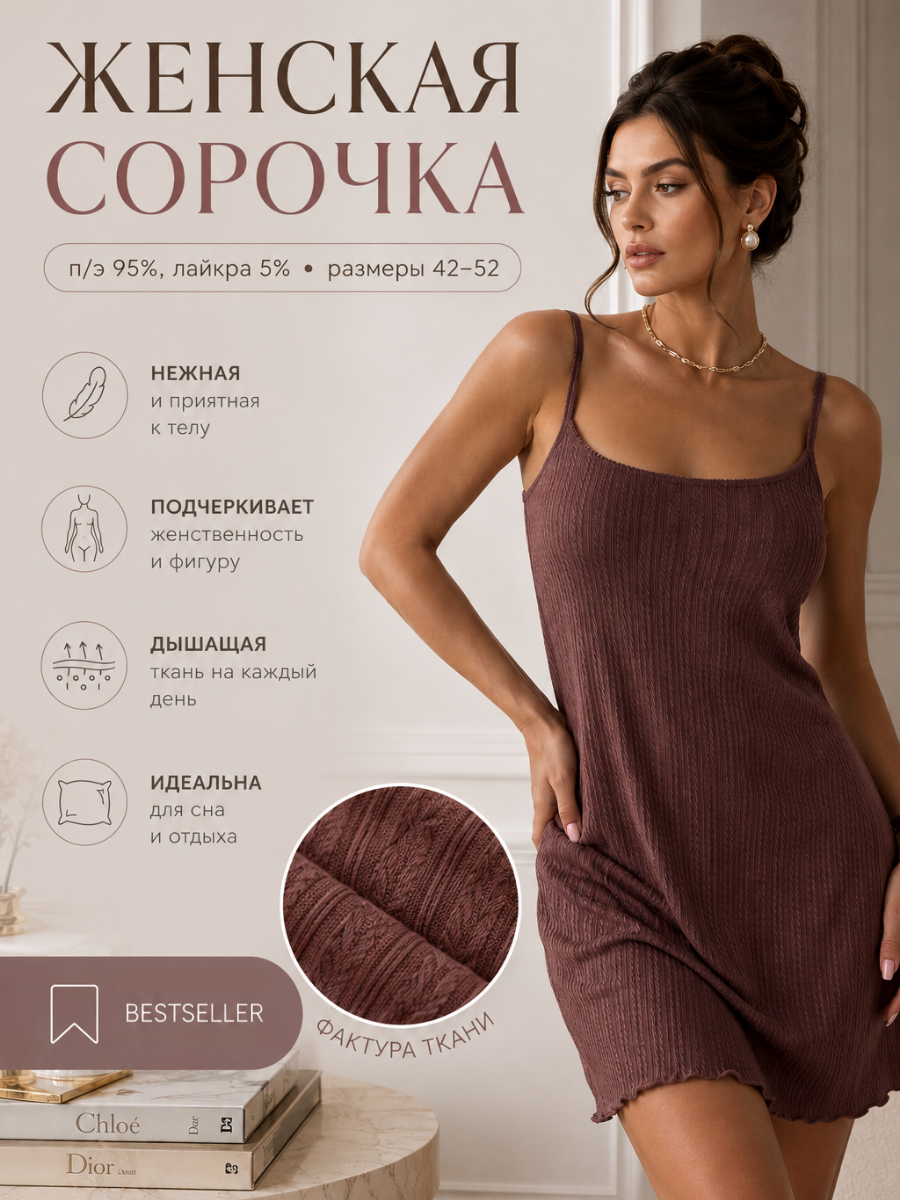Сорочка ночная женская