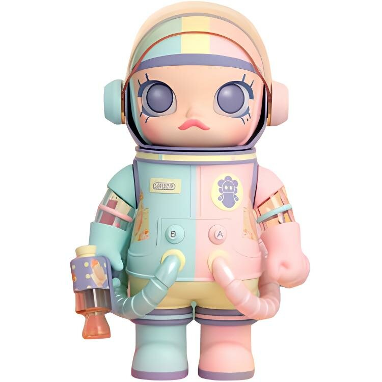 Фигурка унисекс POP MART Mega Space Molly 100%, Honey Molly Macaron, Astronaut Apparel