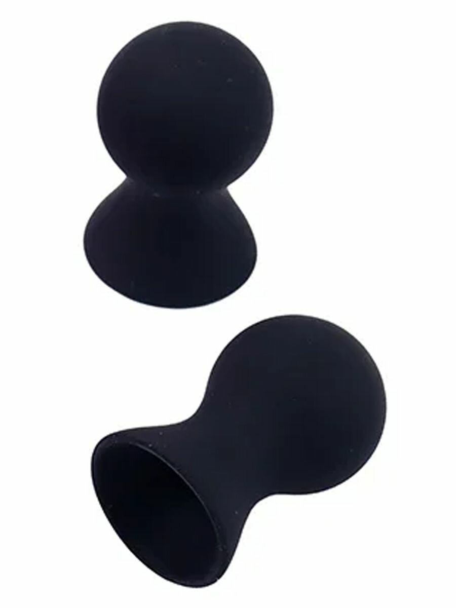 Вакуумные помпы для стимуляции сосков "PUMPS NIPPLE SUCKERS BLACK" 2шт
