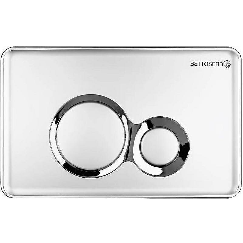 Кнопка смыва для инсталляции Bettoserb Sava Fix Slim Jerez 40006463 Хром матовый Хром глянцевый
