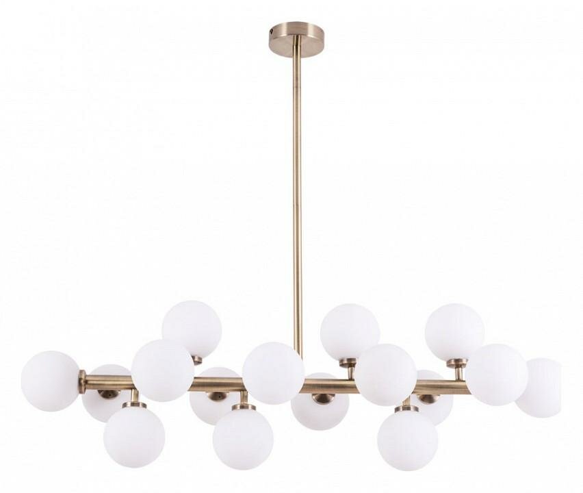 Люстра Arte Lamp Bolla-P1ccolo A3988SP-16AB цвет плафона подвески Белый, цвет арматуры Бронза