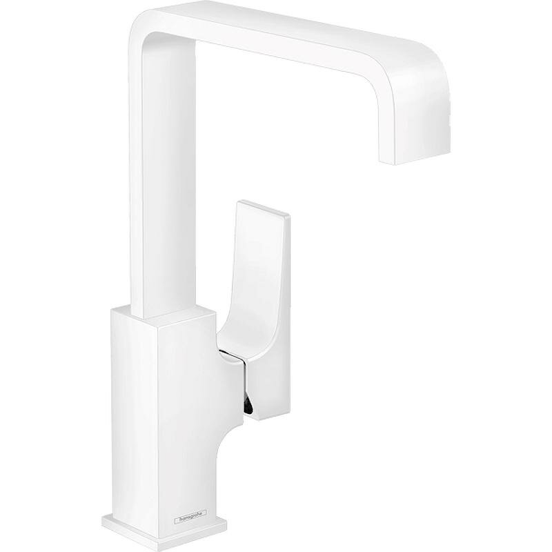Смеситель для раковины Hansgrohe Metropol 32511700 белый матовый, рычажное управление, латунь