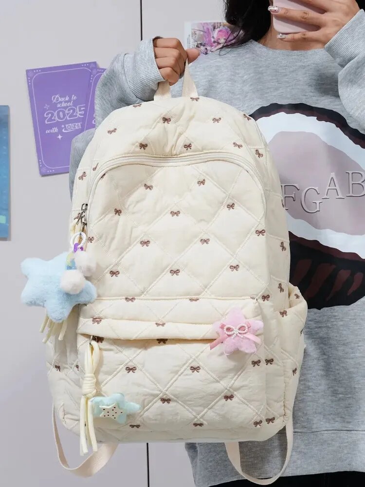 Samsonite Рюкзак, школьный, белый, парусина, 43x15.5x15.5 см, для девочек и мальчиков — фото 1