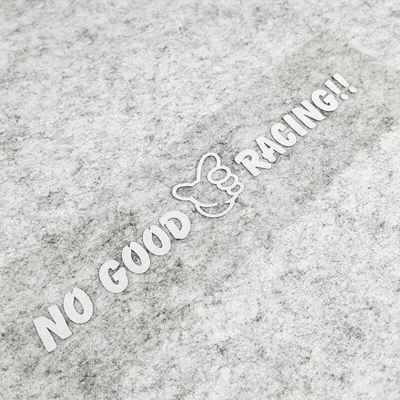 Персонализированная наклейка на автомобиль NO GOOD RACING, наклейки для Silver White, Серебряный