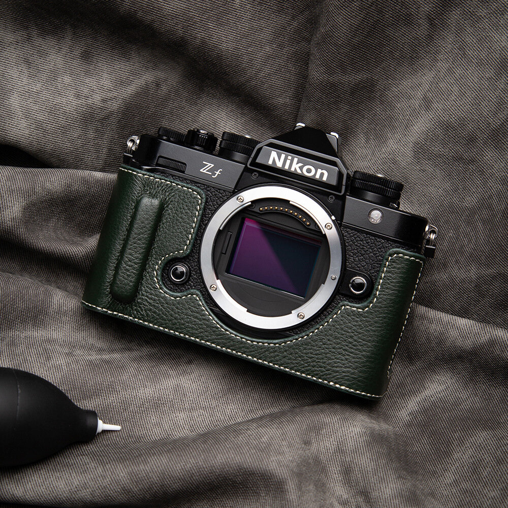 Подходит для кожаного чехла Nikon ZF, защитного покрытия, кожаного защитного корпуса для камеры Nikon ZF.