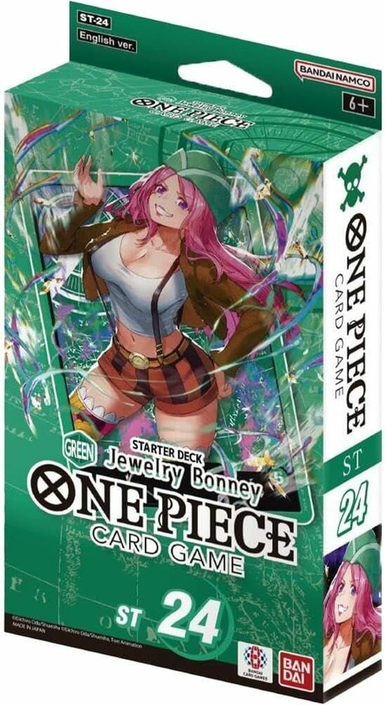 Стартовый набор настольной игры One Piece Card Game - Jewelry Bonney Starter Deck (ST24) на английском языке
