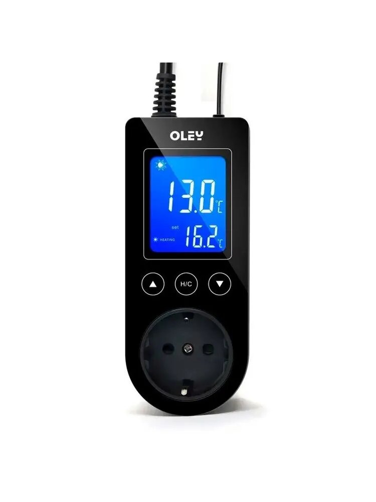 Терморегулятор розеточный Ringder OLEY AC-119 10A 16-40C для террариумов / аквариумов