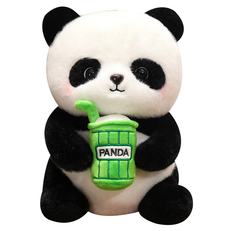 Плюшевая игрушка унисекс YIHEGE Успокаивающая компания Panda Milk Tea Cup, 35CM EU