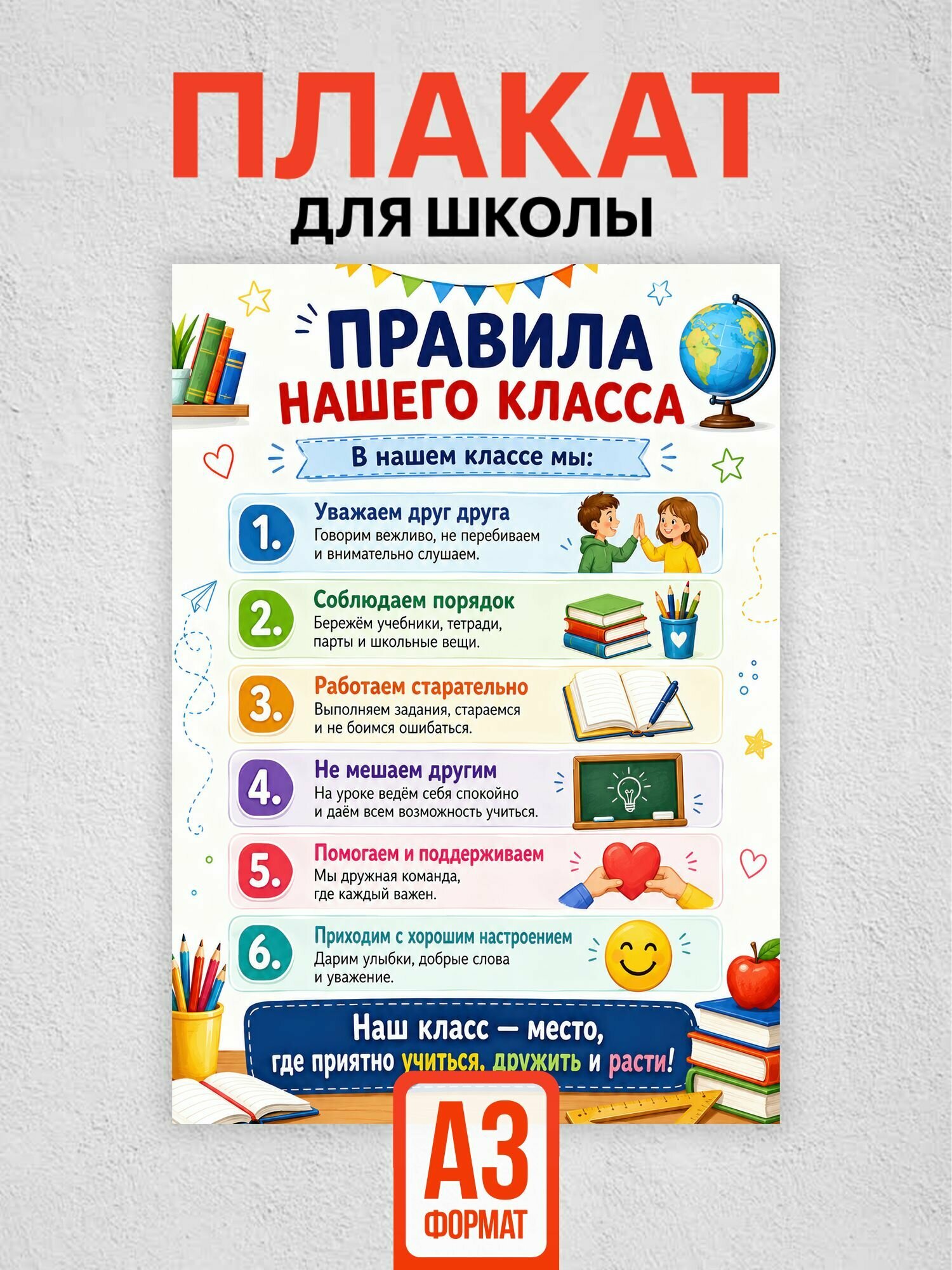 Правила класса плакат