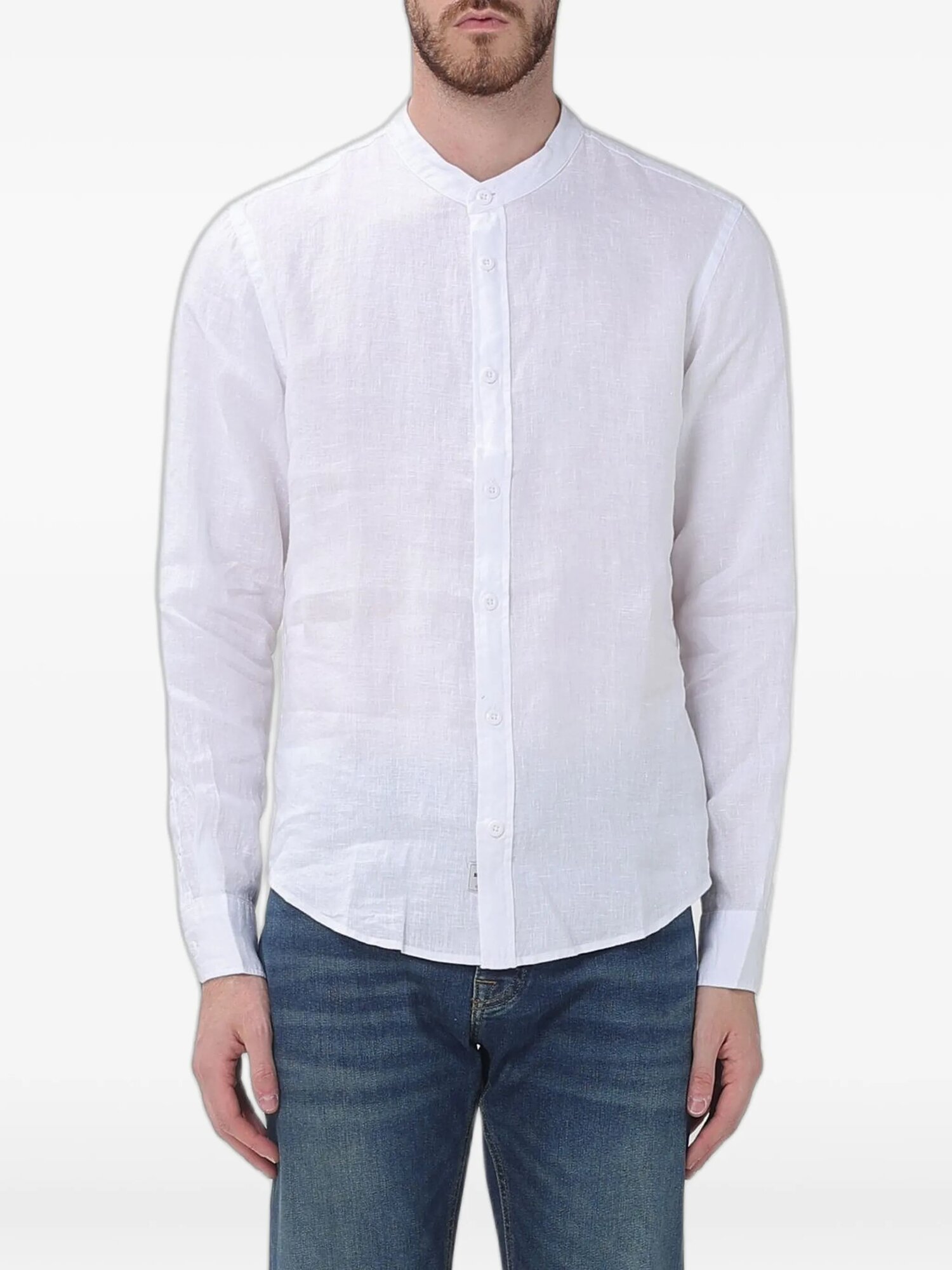 Рубашка Blauer Long-sleeved linen shirt