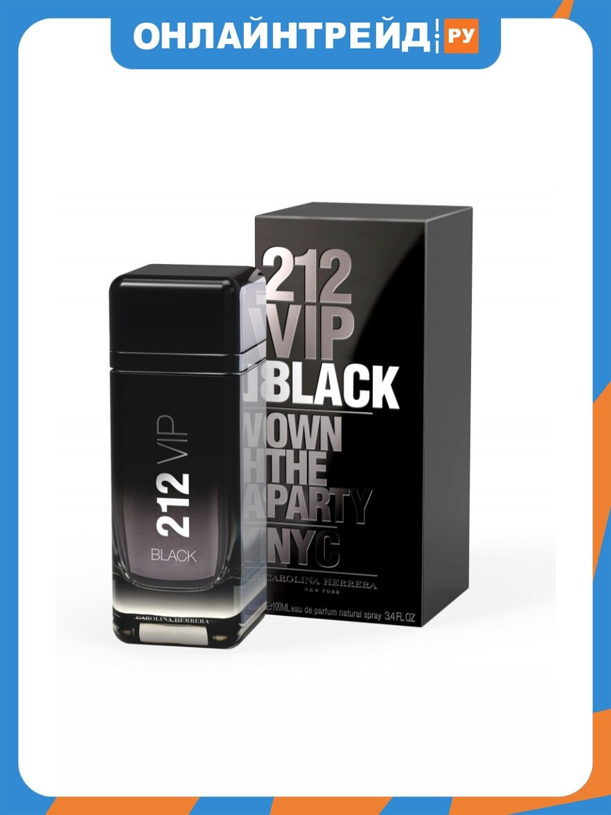 Мужская парфюмерная вода Carolina Herrera 212 Vip Black, 100 мл
