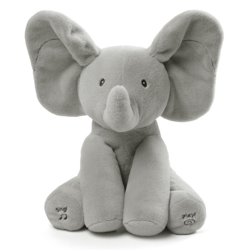 Плюшевая игрушка унисекс GUND Blush Collection, Прятки Поющий Слон, активируемая звуком, Elephant