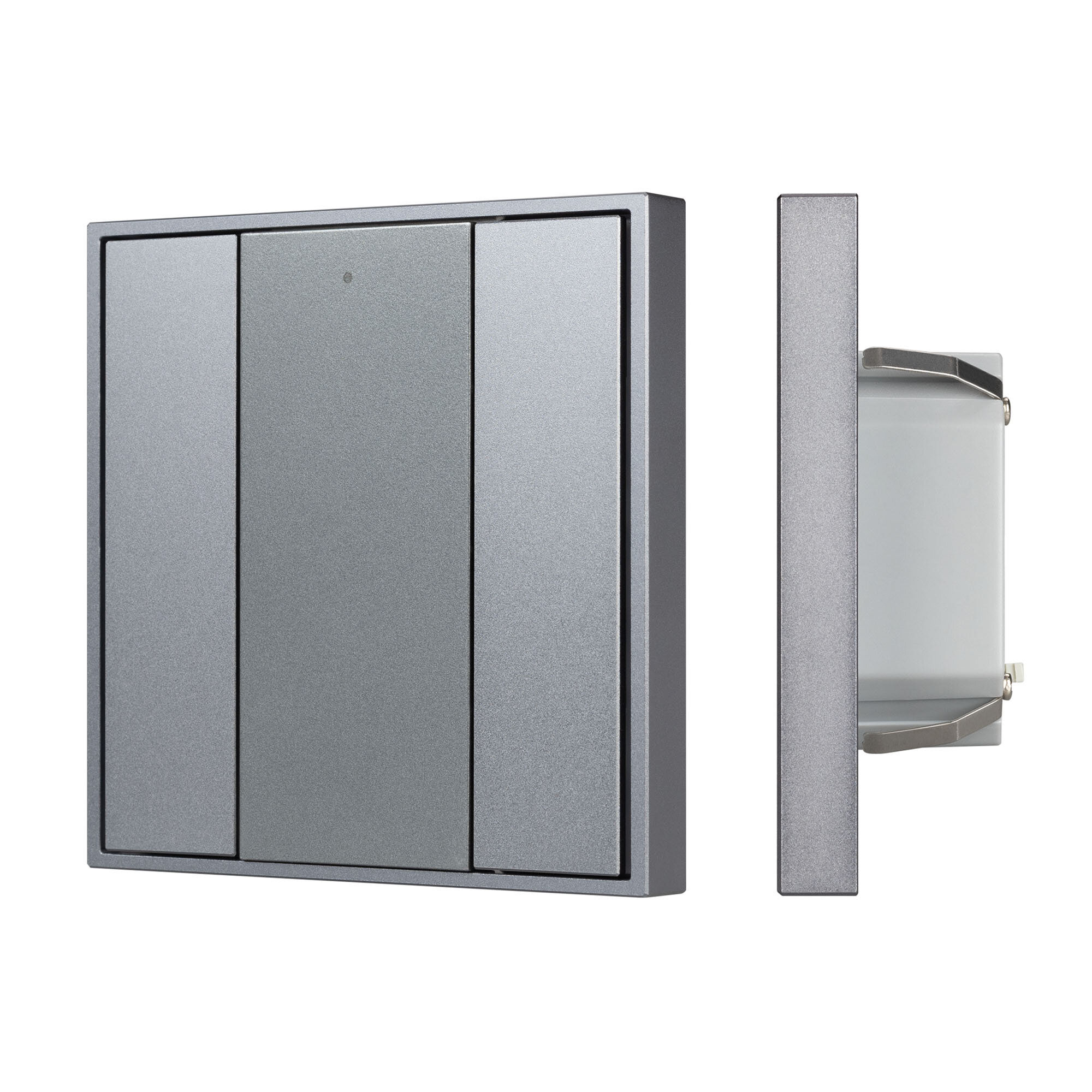 INTELLIGENT ARLIGHT Кнопочная панель DALI-201-23-2K-D2-IN Silver (BUS, Frame) (IARL, IP20 Металл, 3 года) 048221