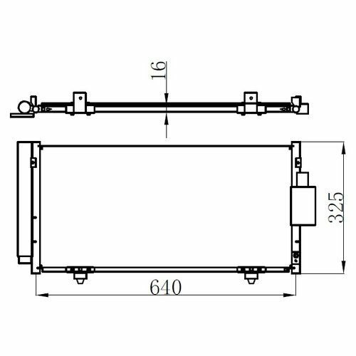 Радиатор кондиционера SUBARU Forester 2.0D 08- Oris CSU732016