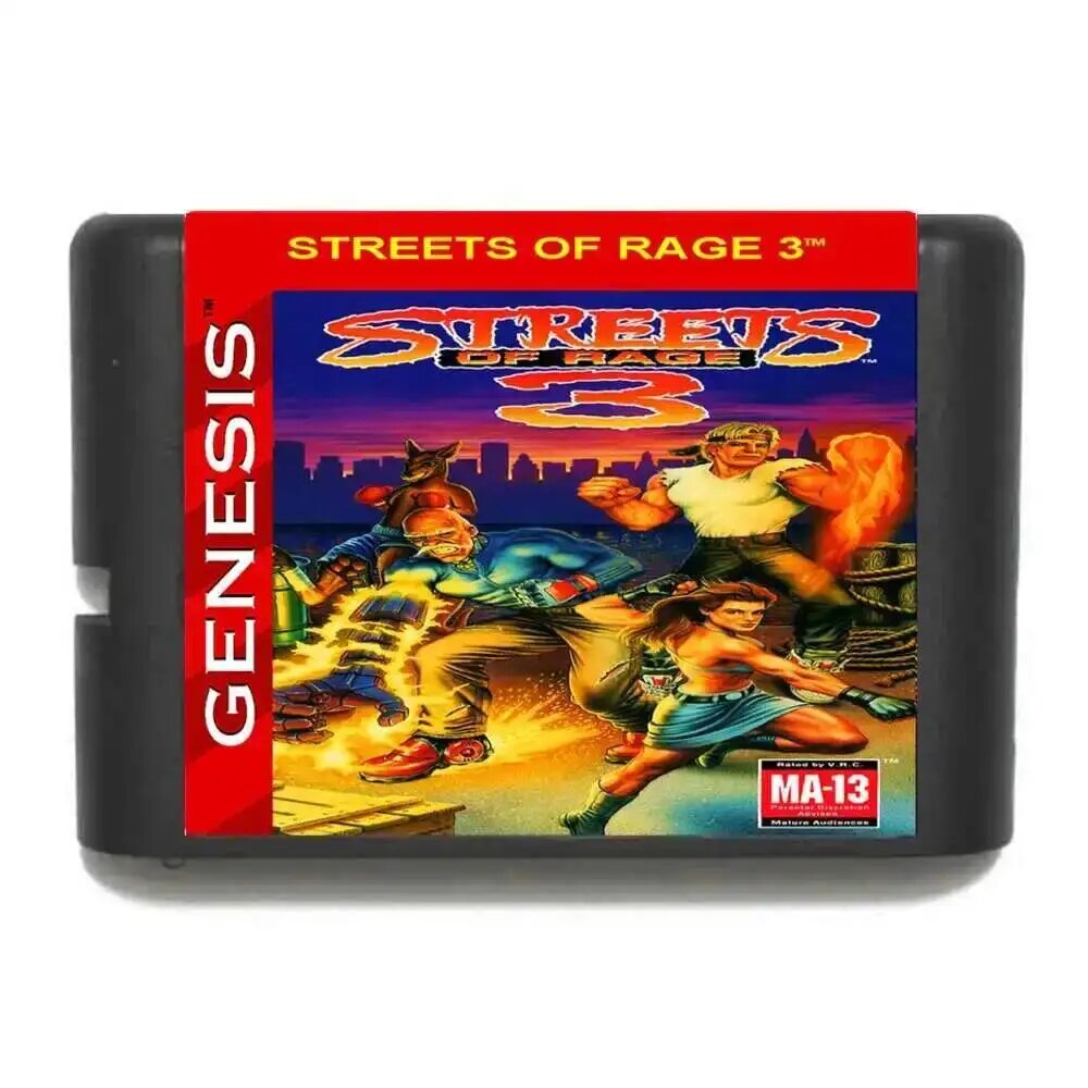 Игровая карта Streets Of Rage 3 для Sega Genesis Mega Drive