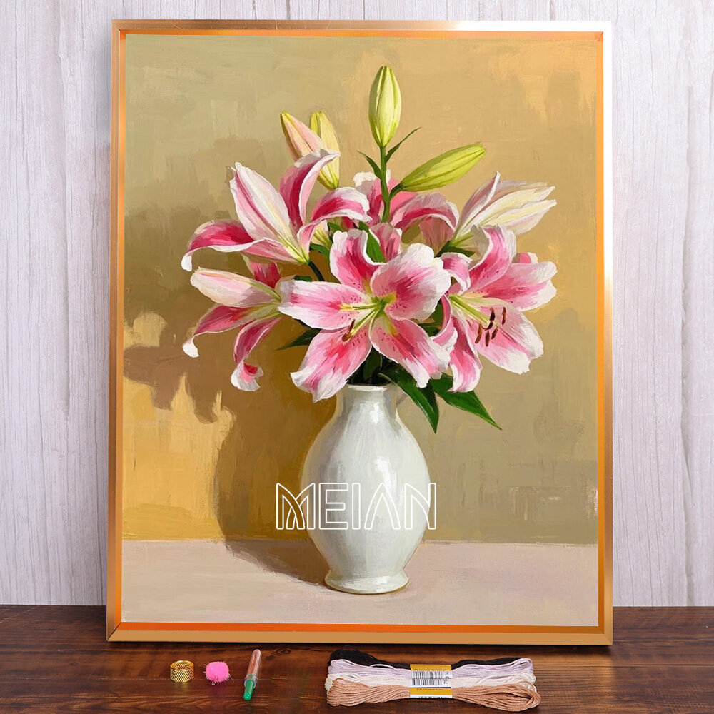 MEIAN Набор для вышивания,30x40CM,11CT,40 цветов