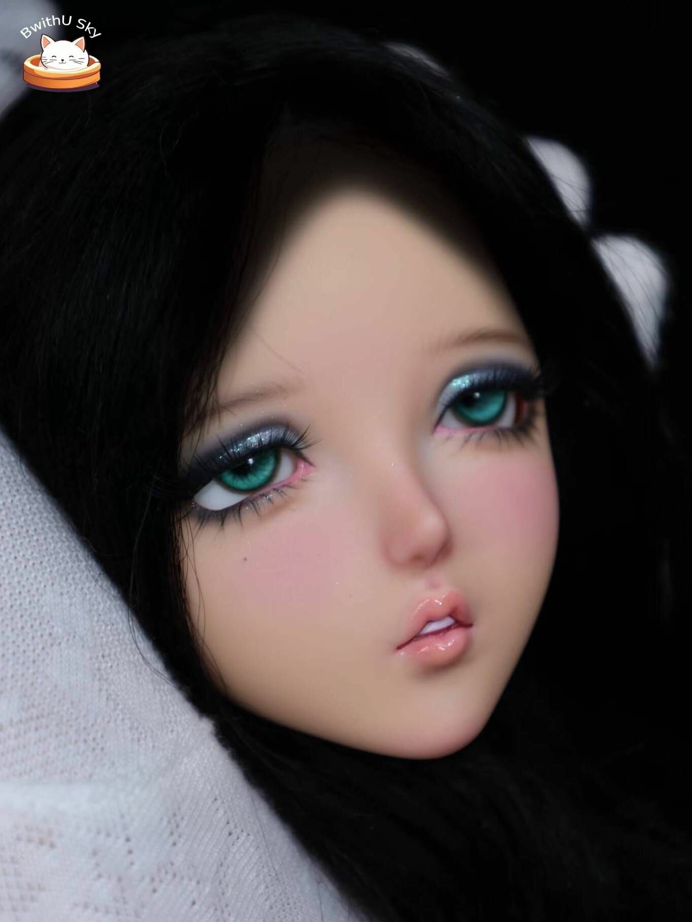 BwithU 1/4 TD Angel Philia M Одна голова, кожа розово-бежевый, без макияжа Обхват головы 16,8 см