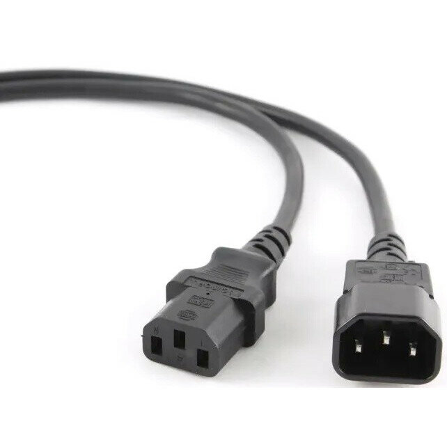 Монитор - компьютер UPS -> устройство 220V (IEC-320-C13--> IEC-320-C14) 1.8м Wize [CAC6-C13-C14-1.8M] 1.8 м, C13-С14, 6 А, черный, пакет