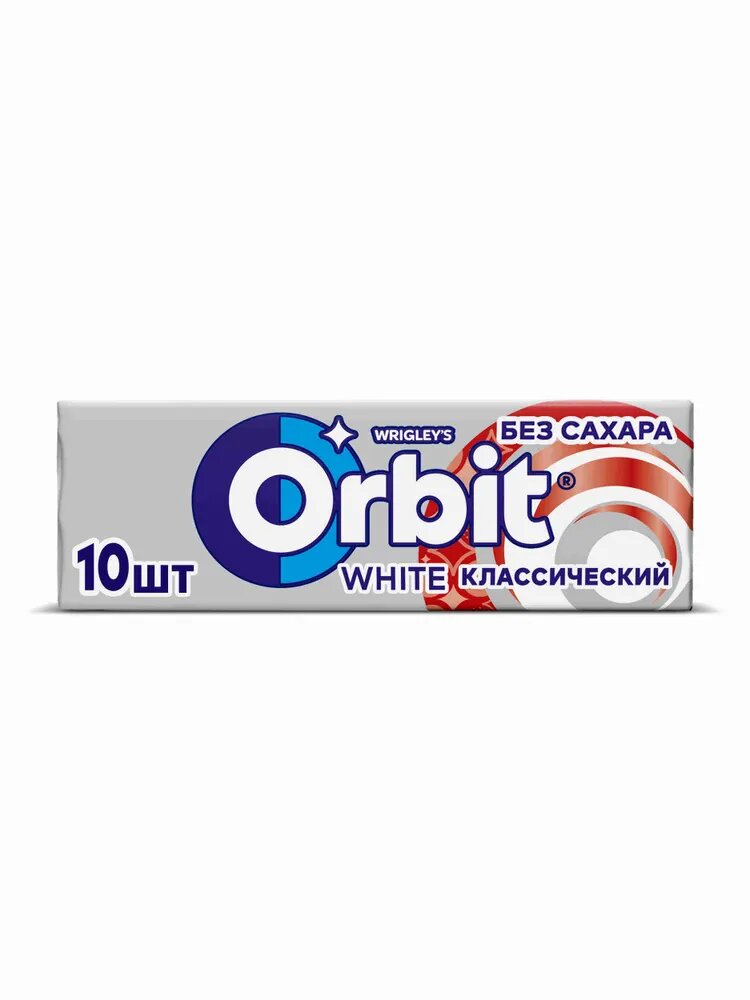 Жевательная резинка Orbit White Классический без сахара, 13,6 г