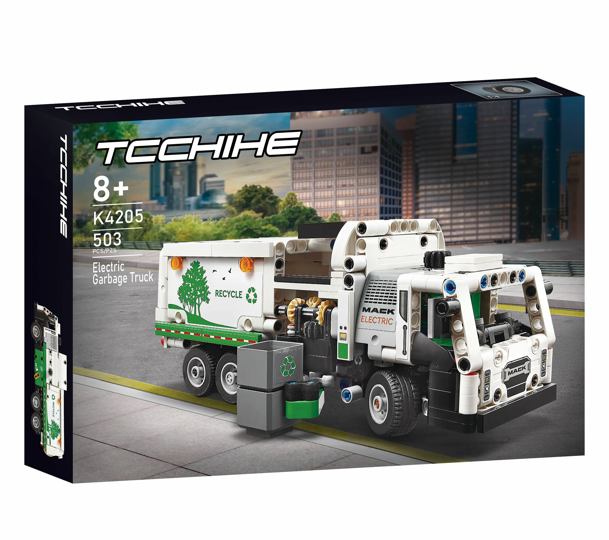 Конструктор Техник "Трактор и мусоровоз" (совместим с lego creator, лего совместимый, подарок для мальчиков и девочек)