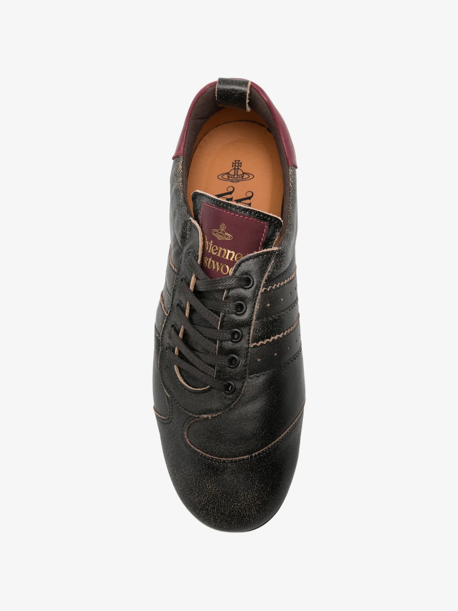 Кроссовки Vivienne Westwood Drunken Trainer leather sneakers, размер 42 — фото 1