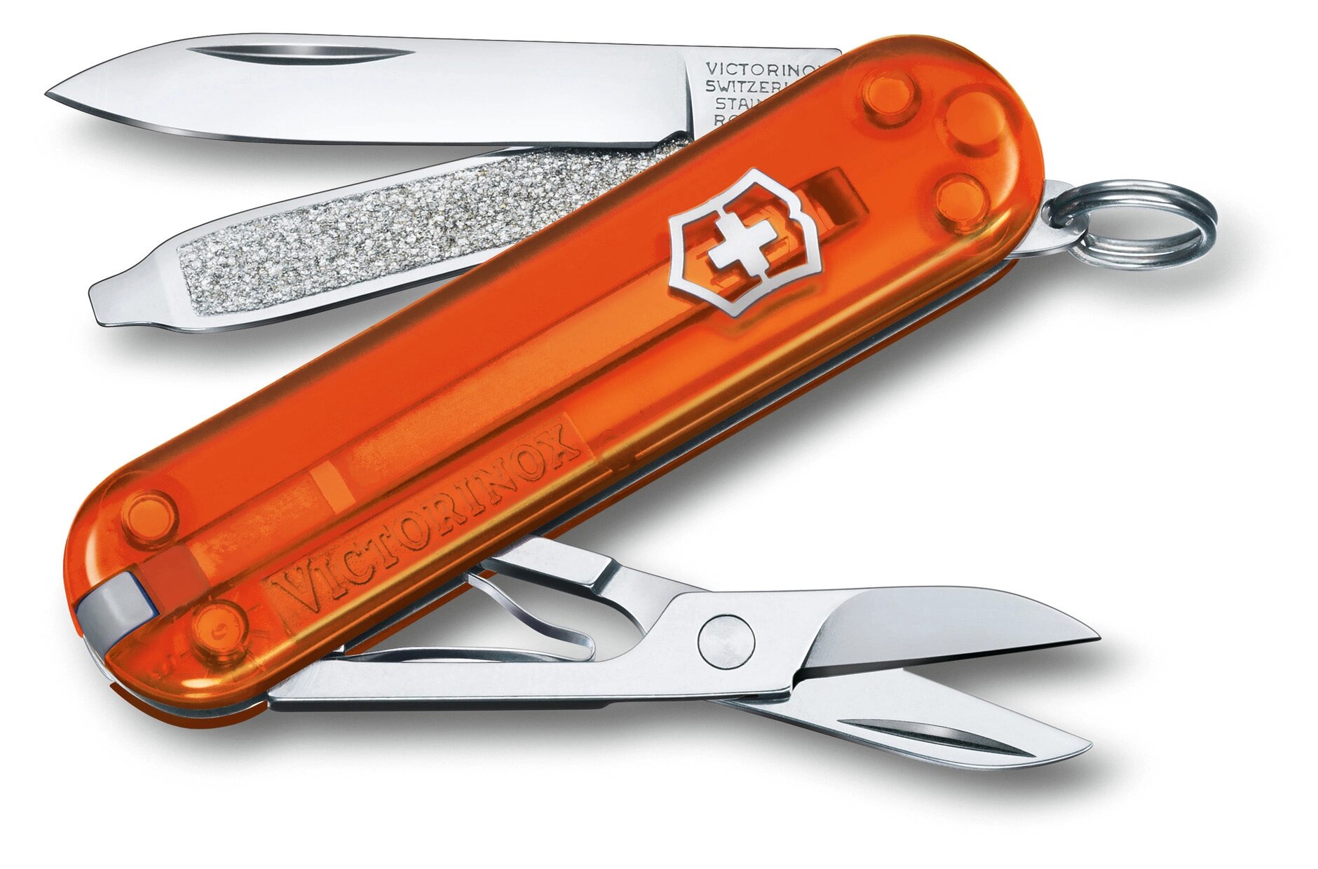 Нож перочинный Victorinox Classic Fire Opal (0.6223. T82G) 58мм 7функц. карт. коробка