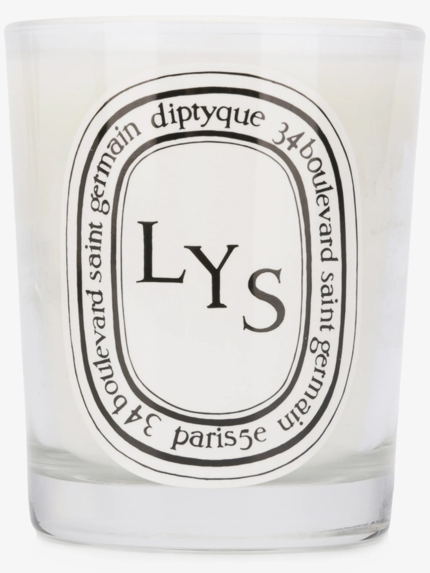 Свеча Lys, OneSize , бежевый/белый
