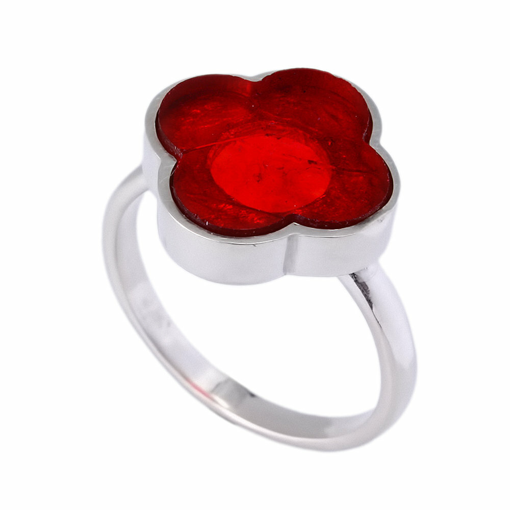 Кольцо Amberprofi, серебро, 925 проба, родирование, янтарь