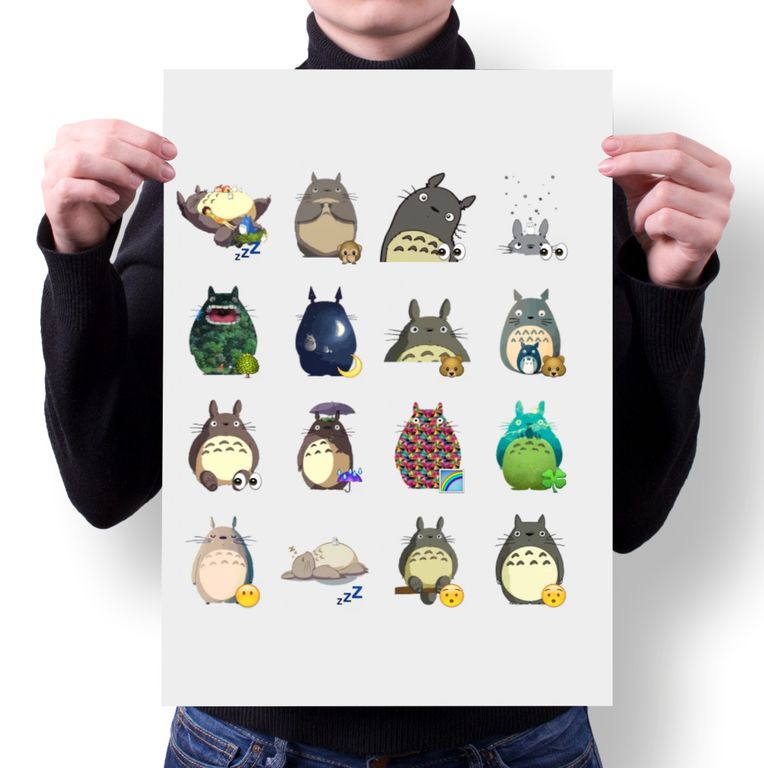 Плакат Мой сосед Тоторо, Totoro №5, А2