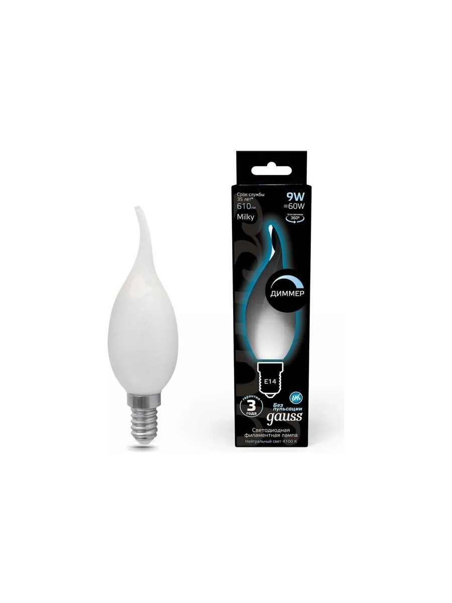 Лампа светодиодная Filament 104201209-D