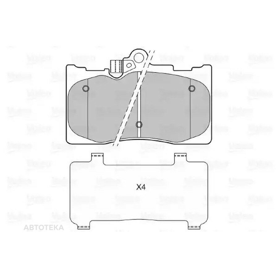 Колодки тормозные VALEO 601316