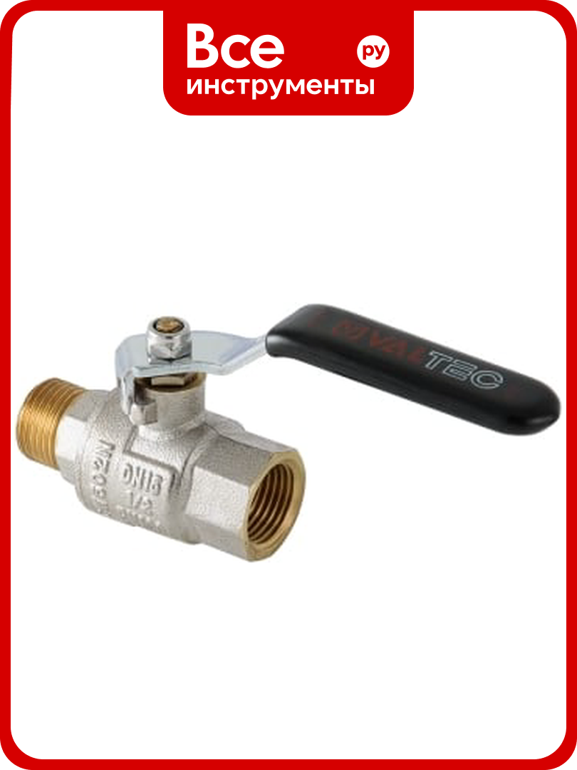 Шаровый кран VALTEC PERFECT 1 1/4 внутренняя-наружная, стальная рукоятка VT.315. N.07