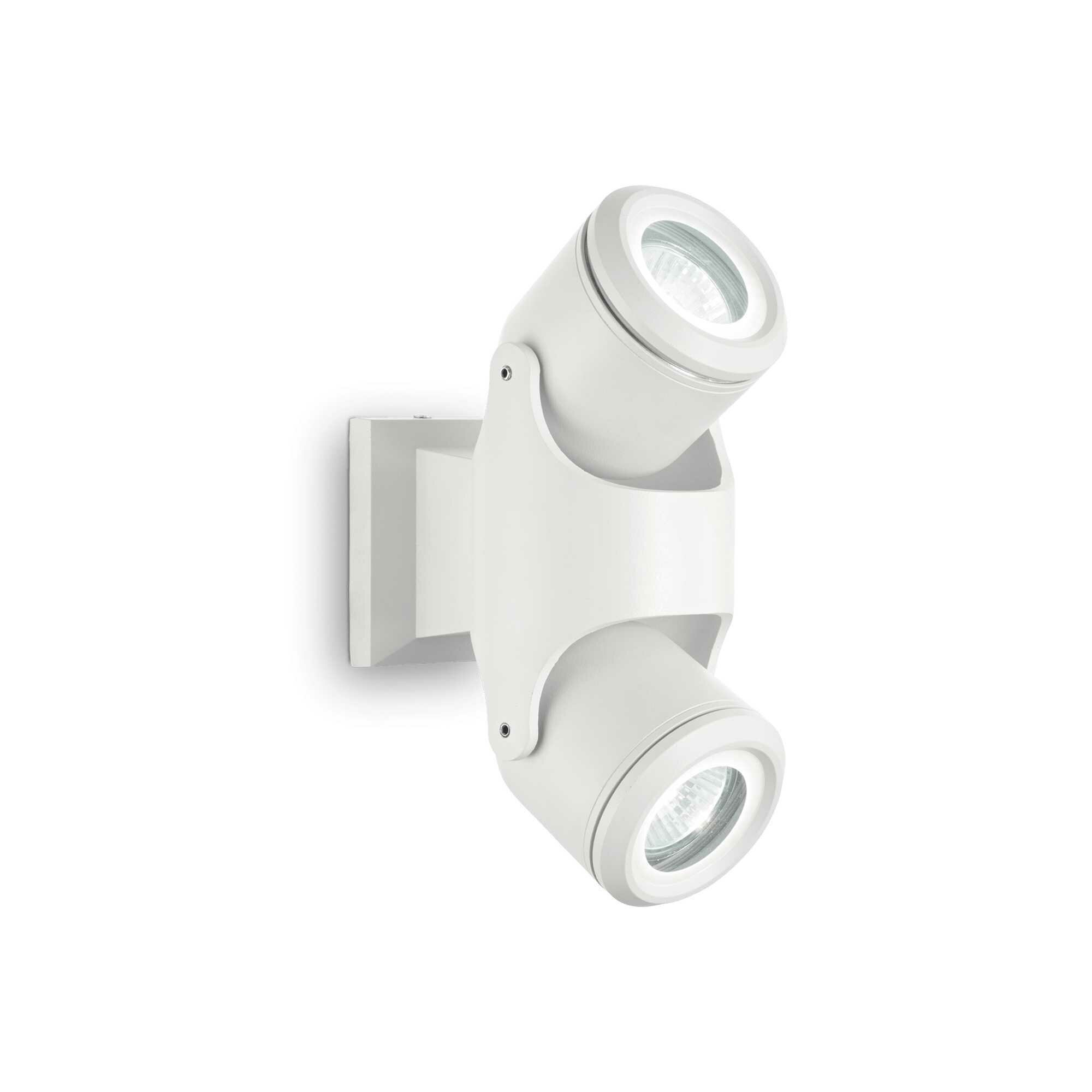 Светильник потолочный уличный ideal lux Xeno PL2 макс.2х28Вт IP44 GU10 230В Белый Алюминий/Стекло Без ламп 129495.