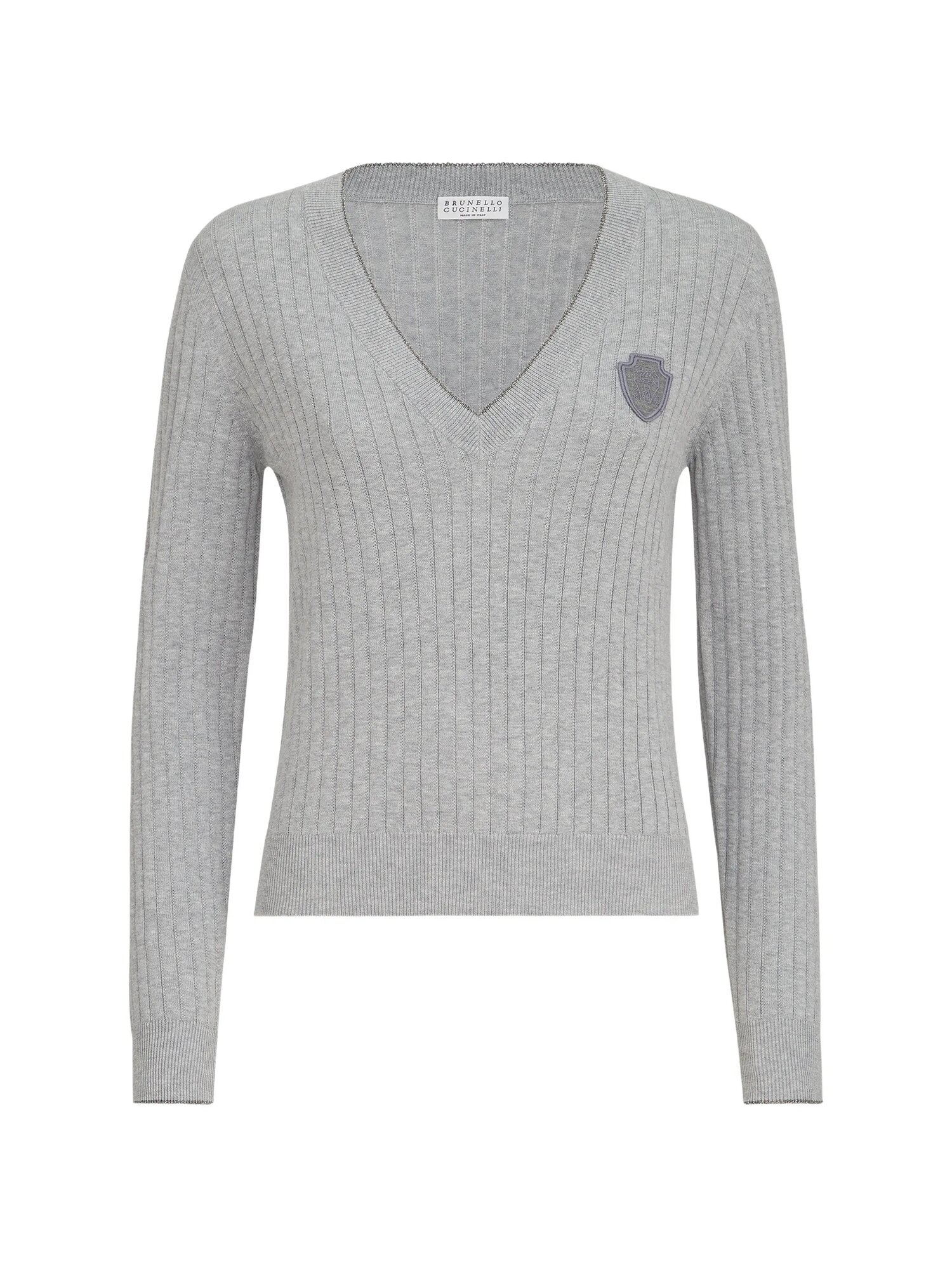 Свитер Cotton ribbed sweater with logo