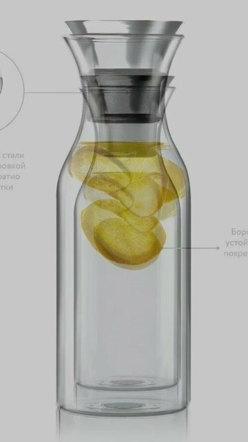 Графин для воды и сока Eva Solo Fridge, 1 л, боросиликатное стекло, технология Drip-free, подходит для холодильника — фото 1