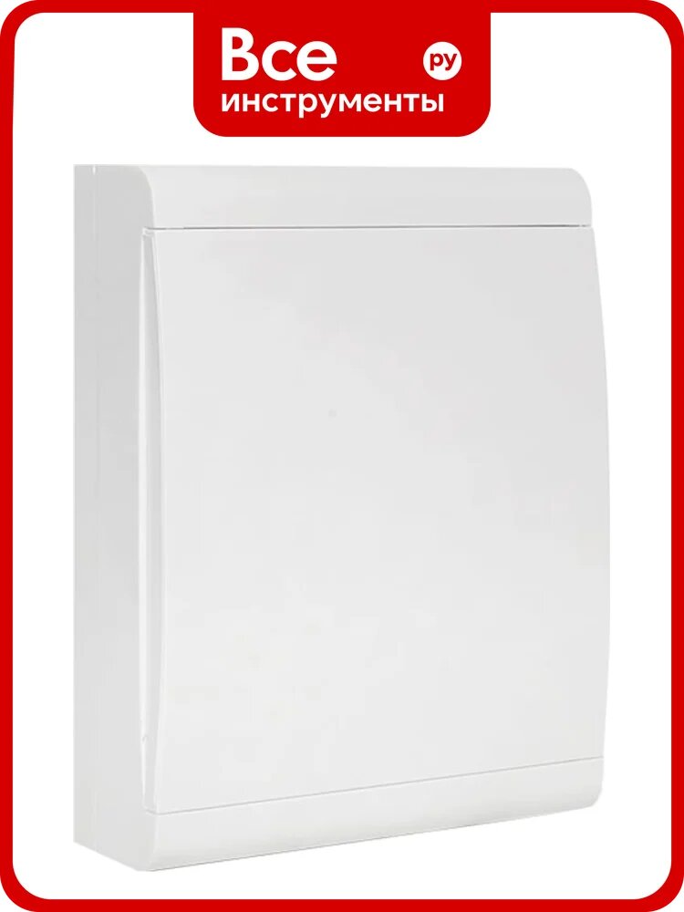 Щит распределительный EKF ЩРН-П-24 белая дверца IP41 Basic (10 шт.) pb-n-24w-bas, для электромонтажа в жилых