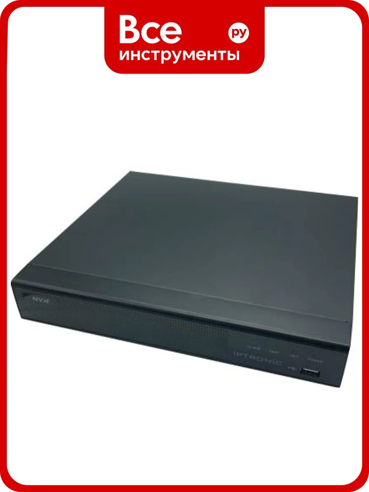 Видеорегистратор IPTRONIC NVR0980i, 9 каналов, поддержка IP-камер, H.265, H.264, H.265+, H.264+