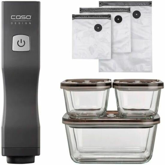 Вакуумный упаковщик ручной с аксессуарами CASO Vacu OneTouch Eco-Set