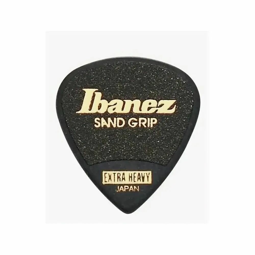 Медиатор IBANEZ SAND GRIP PPA16XSG-BK, черный, 1.2 мм, 1 шт