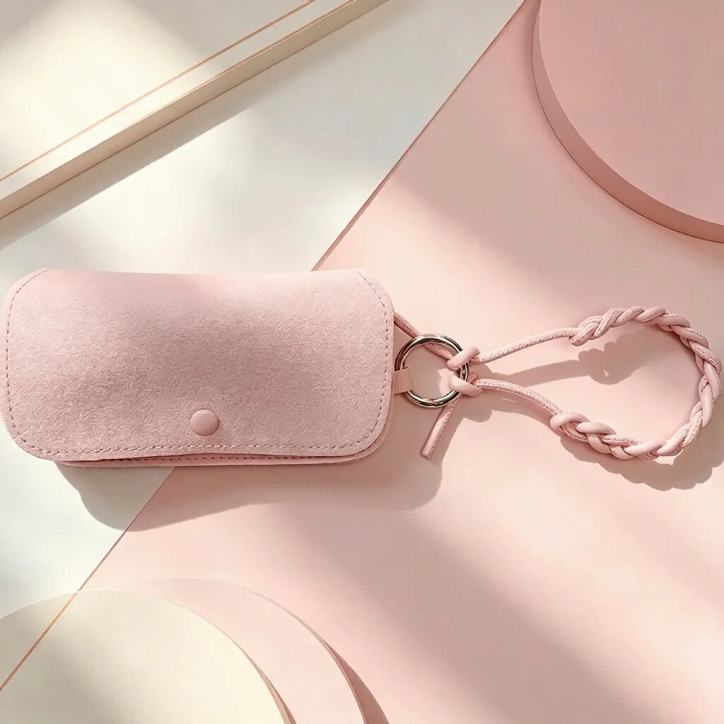 Чехол для очков KLASSNUM из искусственной кожи Розовый, Pink