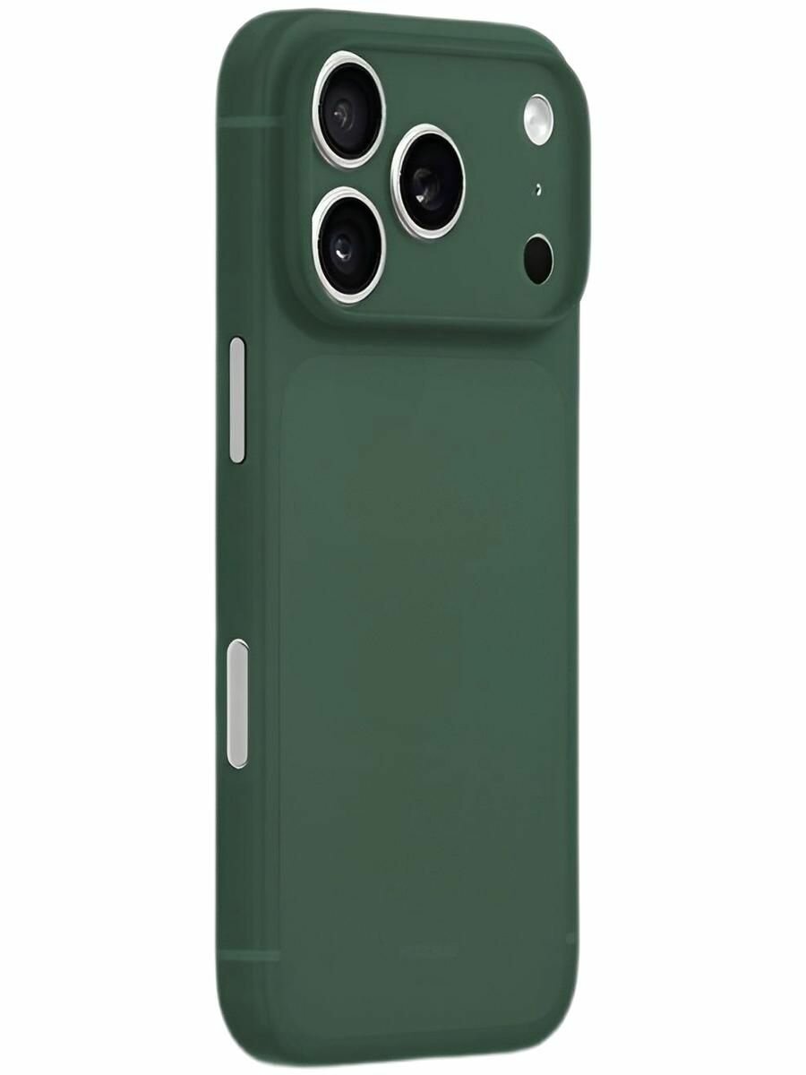 Чехол на iPhone 17 Pro Max, Air Skin ультратонкий пластик, зеленый