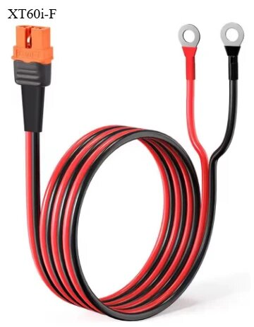 Кабель-удлинитель 12AWG 1,5 м XT60 (гнездо) с 8 кабельными зажимами, провод для зарядки солнечных панелей и аккумуляторов для авто, фургонов, мотоциклов