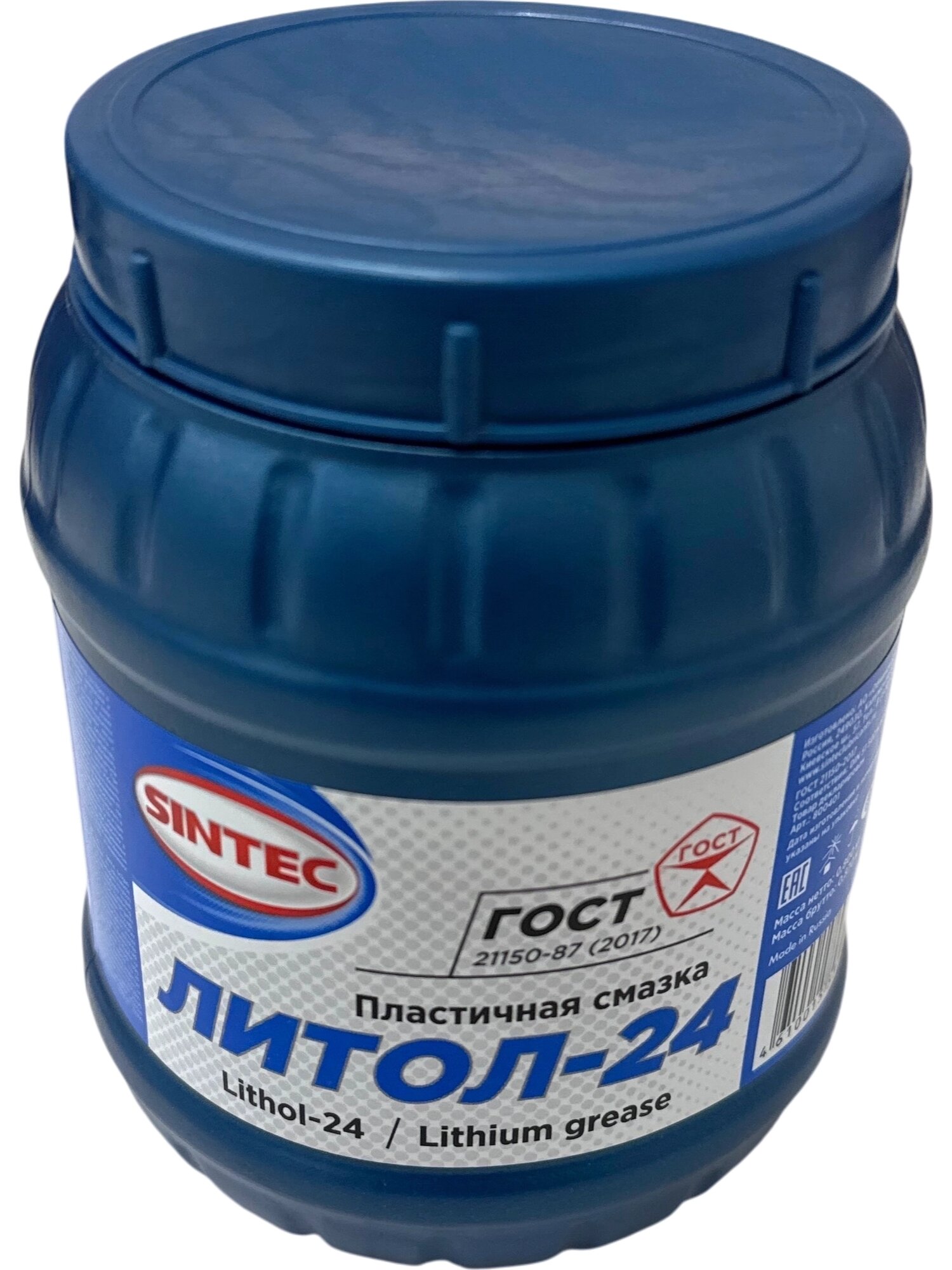 Смазка Литол-24 Sintec (пласт. тара) (0,8кг)
