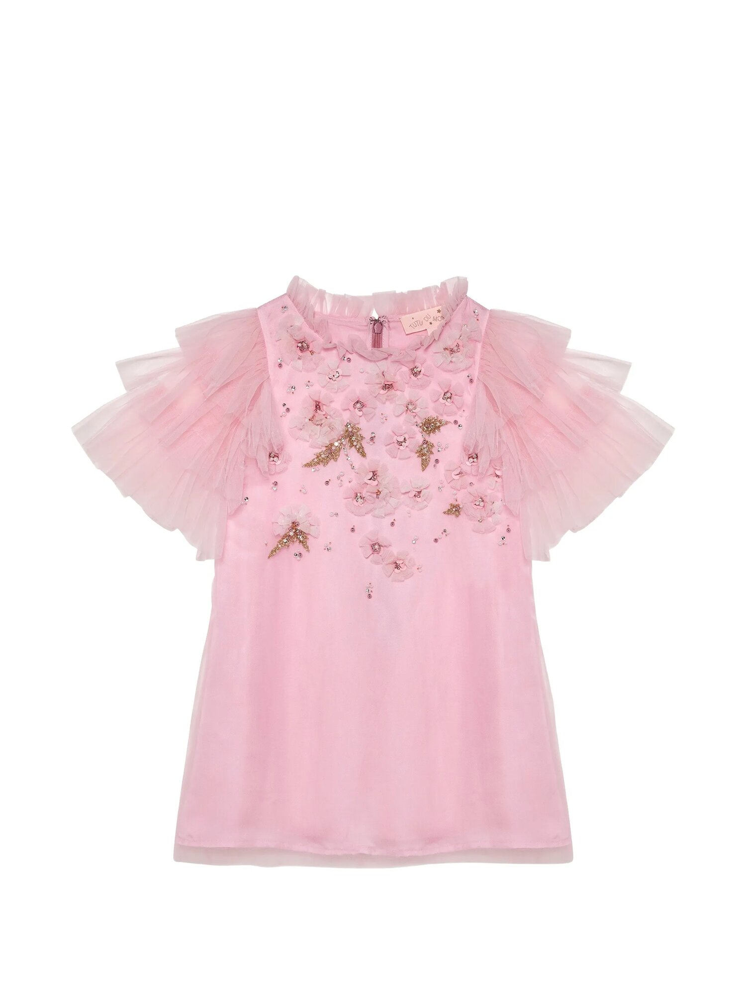 Платье Bead-embellished ruffled dress
